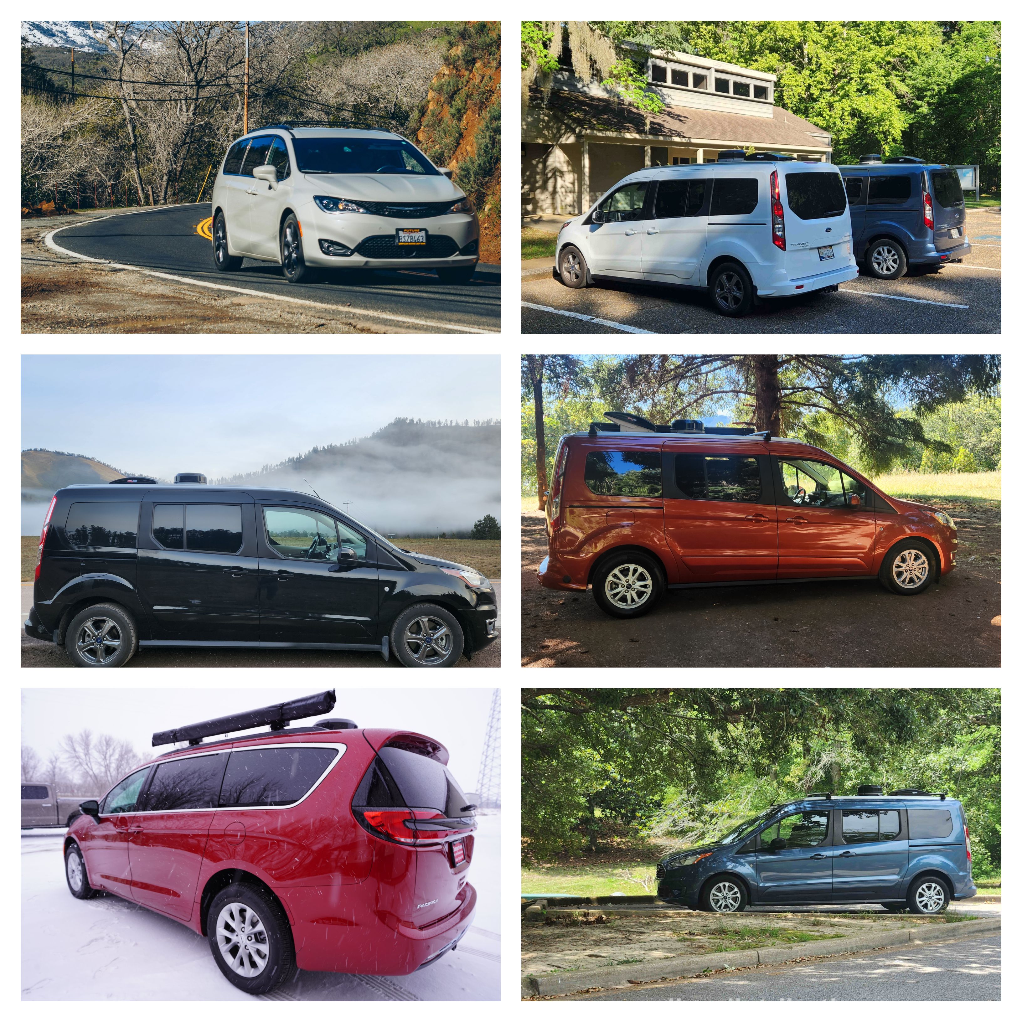 Comparison of the Transit Connect Mini-T Campervan and the AWD Chrysler ...